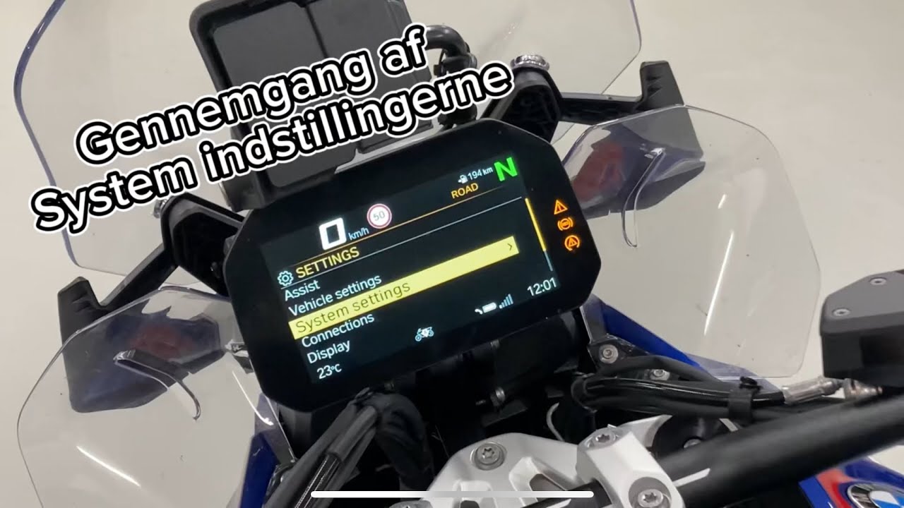 Gennemgang af System indstillingerne på BMW’s TFT-Display - YouTube