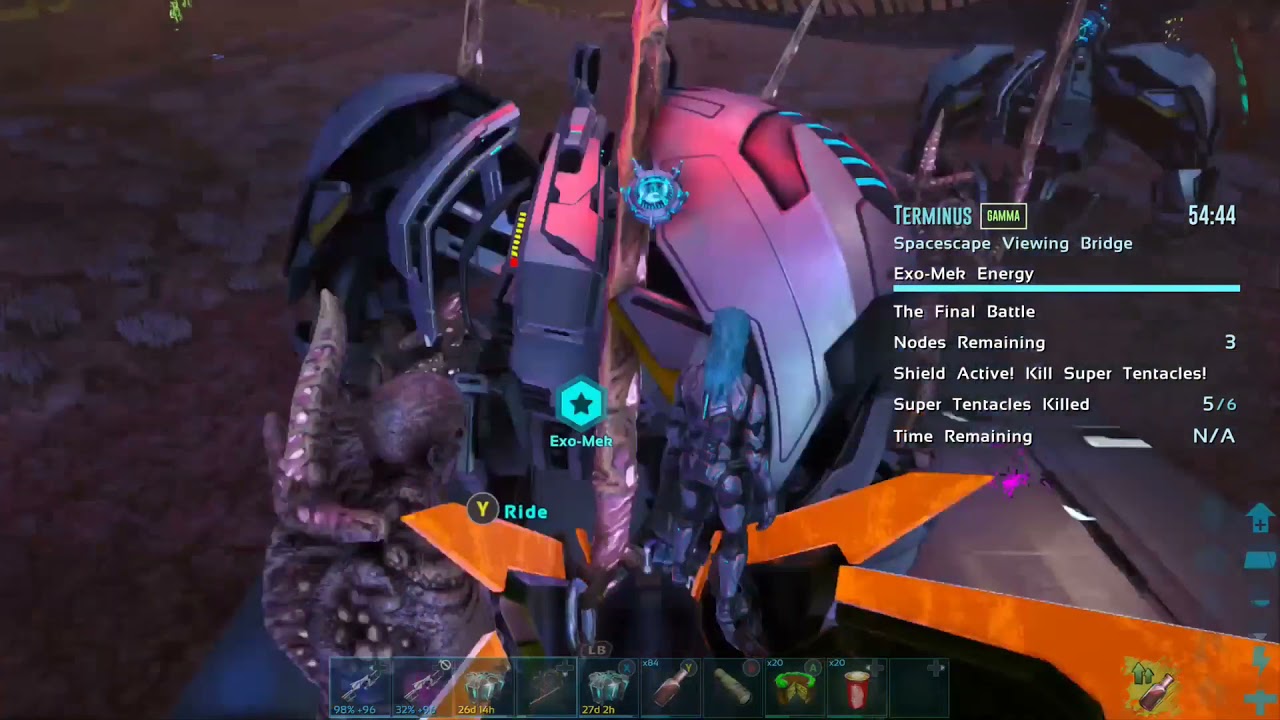 Ark Survival Evolved-Gen2-End Boss-Gamma-Xbox-Exo mek-Dargon - YouTube