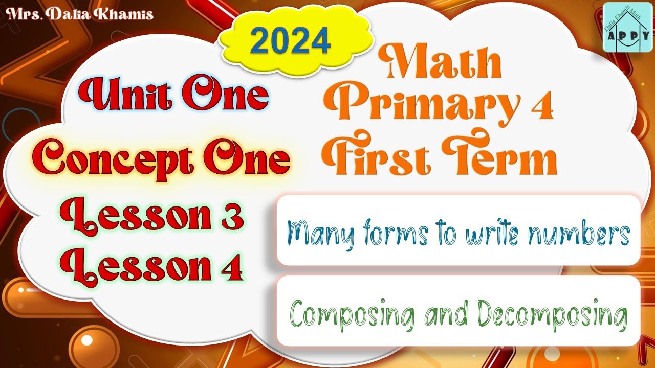 Math Primary 4 Unit 1 Lesson 3 & 4 - forms - المنهج الجديد الصف الرابع ...