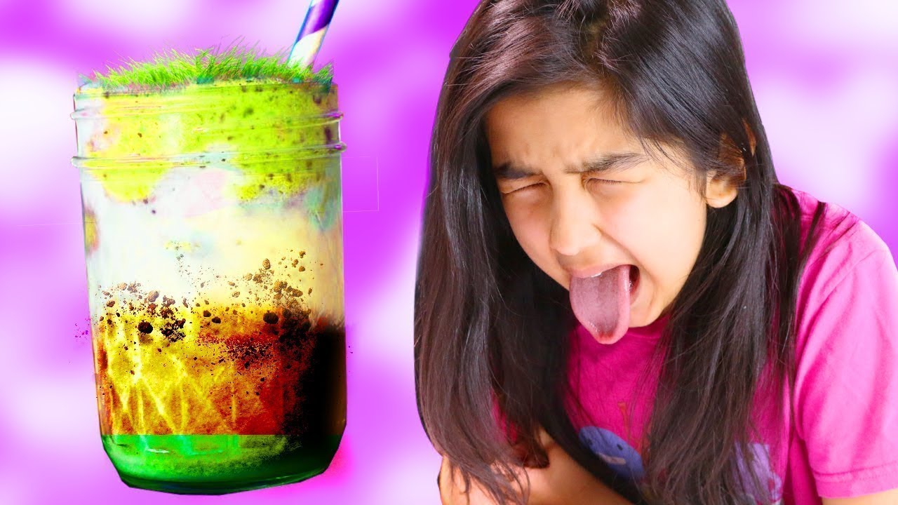 GROSS SMOOTHIE CHALLENGE! - Kids Drink GROSS Secret Recipe Smoothie ...