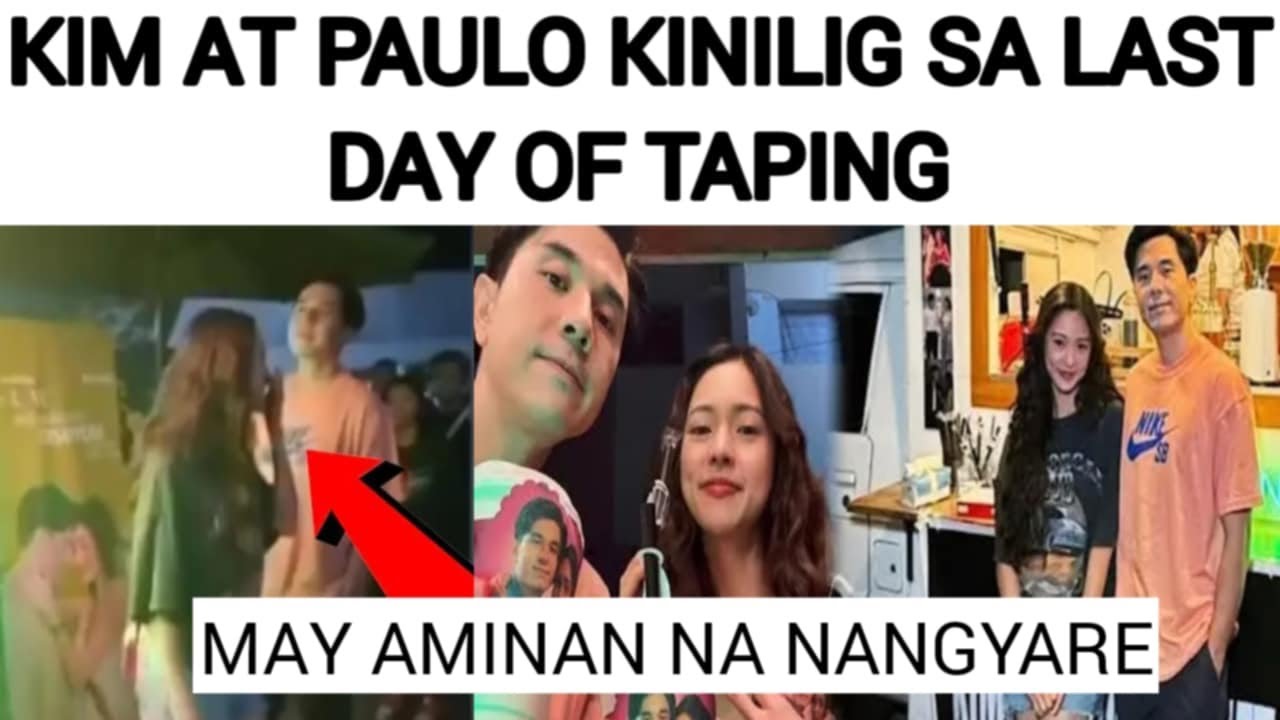 KIM AT PAULO KINILIG SA LAST DAY OF TAPING - YouTube