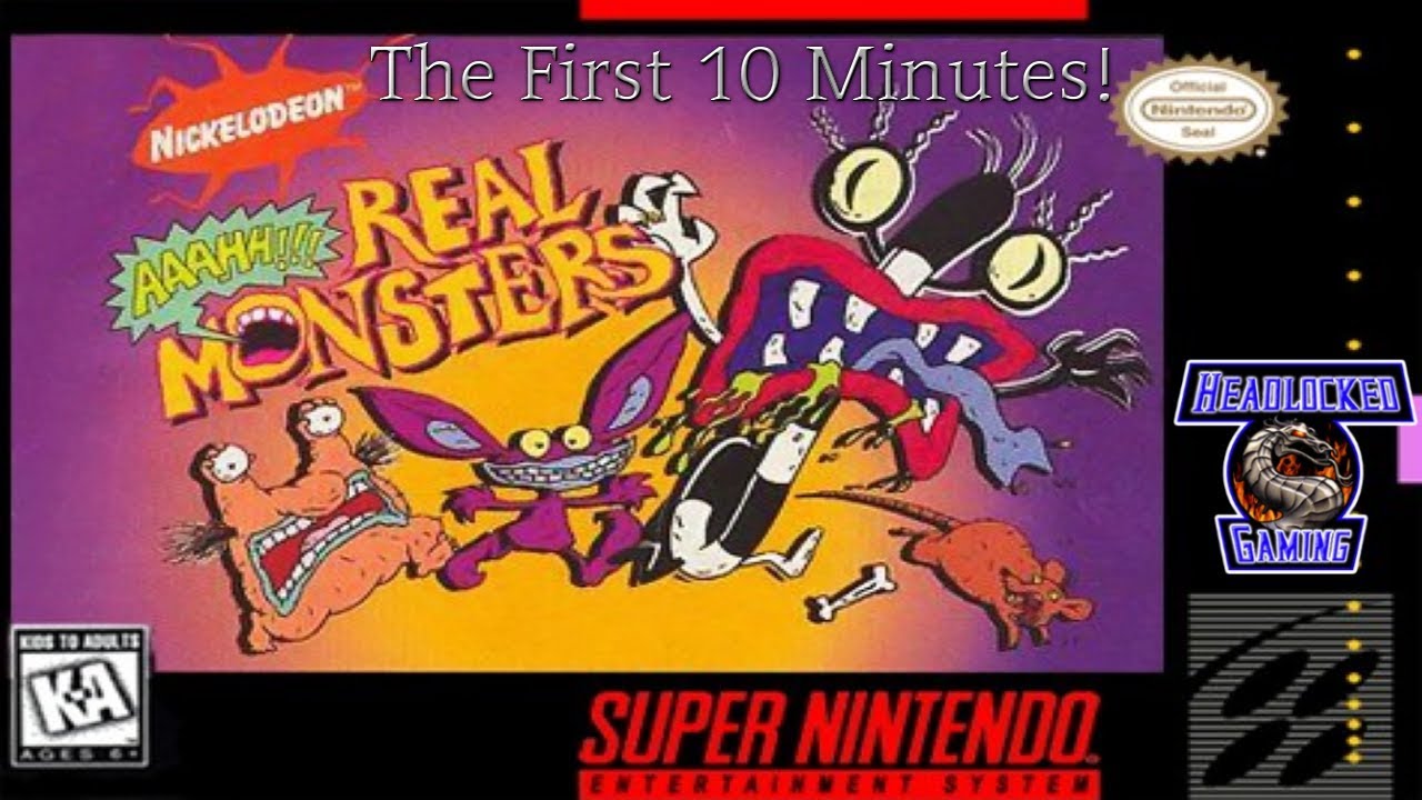 How do I get up there!?! AAAHH!!! Real Monsters (SNES) - The First 10 ...