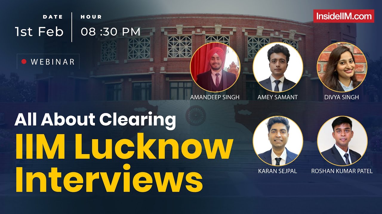 How To Crack IIM Lucknow Interviews | AMA With IIM Lucknow Students ...