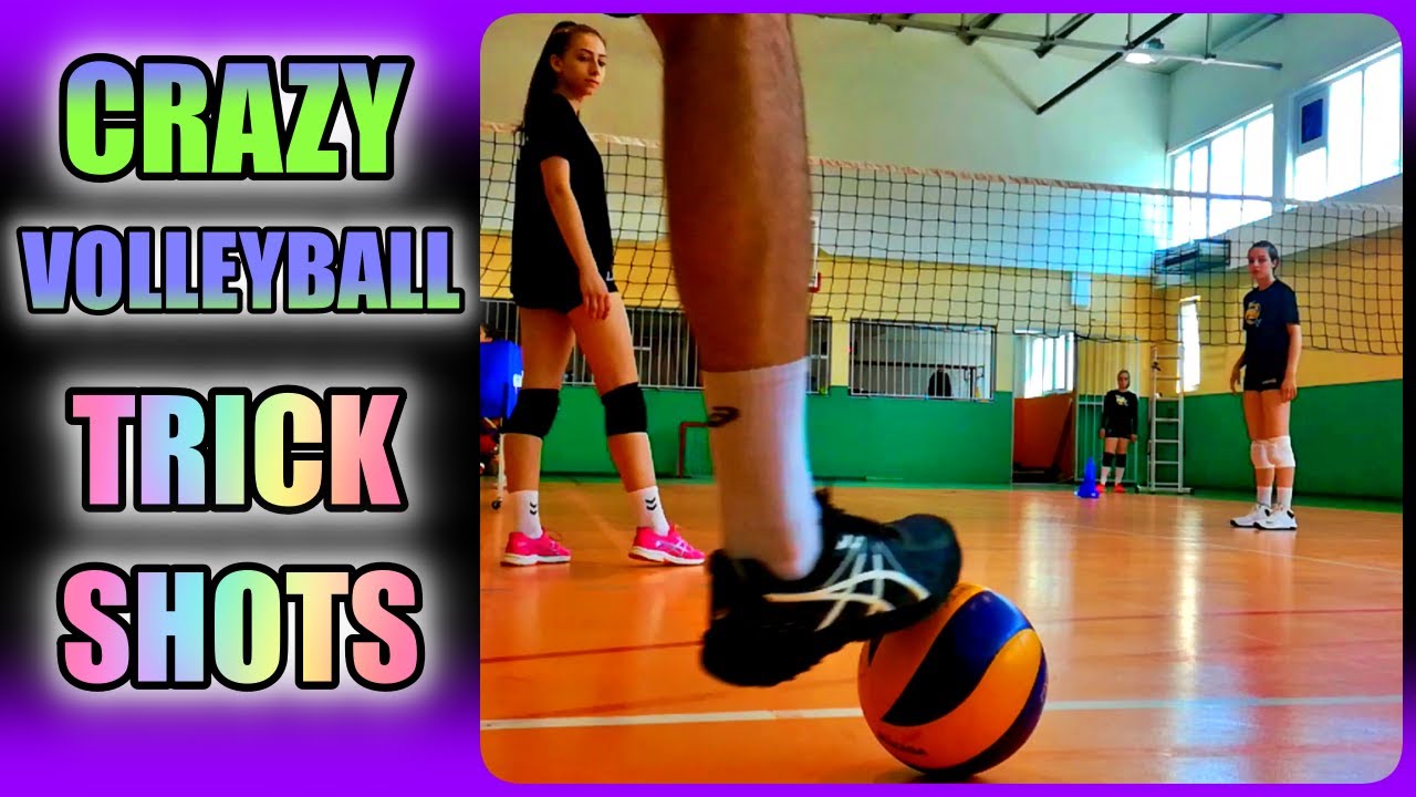 CRAZY VOLLEYBALL TRICK SHOTS - YouTube