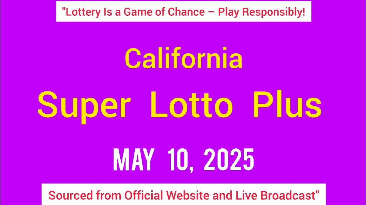 California SuperLotto Plus Results Sat, May 10, 2025 - YouTube