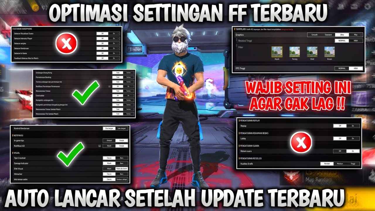 OPTIMASI SETTINGAN CARA MENGATASI LAG DAN PATAH PATAH FREE FIRE SETELAH ...
