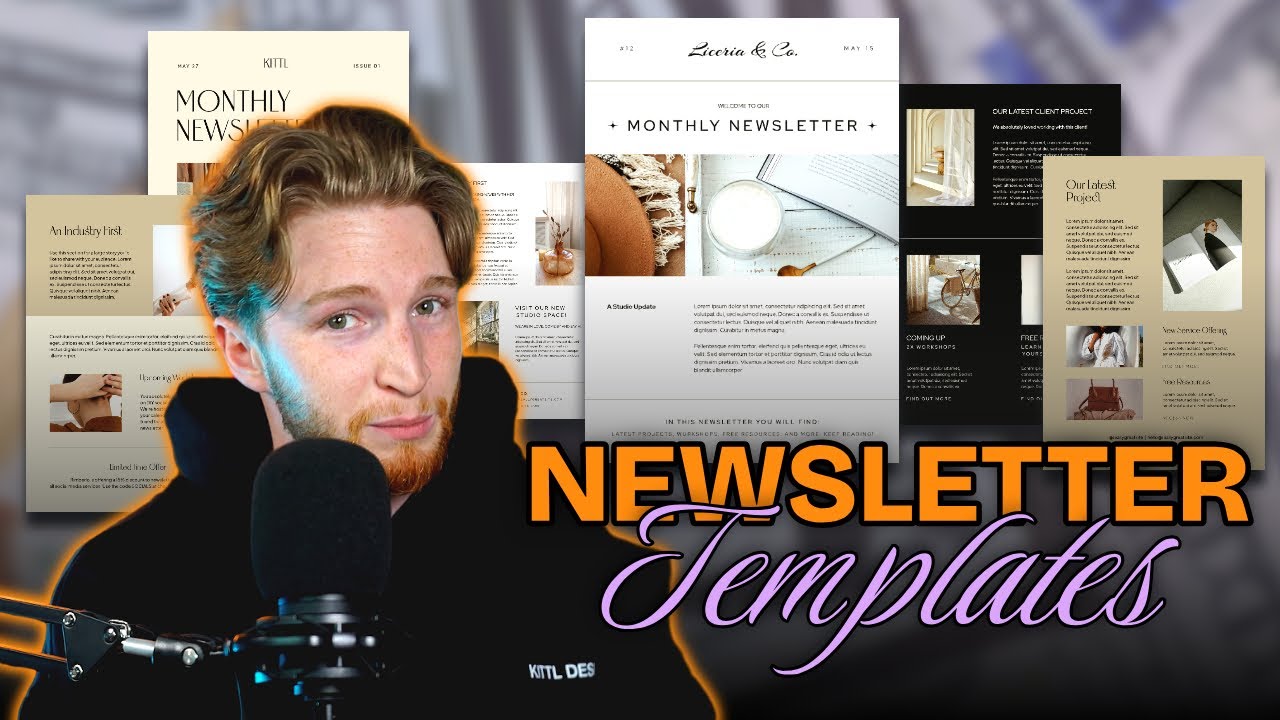 How To Make A Minimal Newsletter Layout Design - YouTube