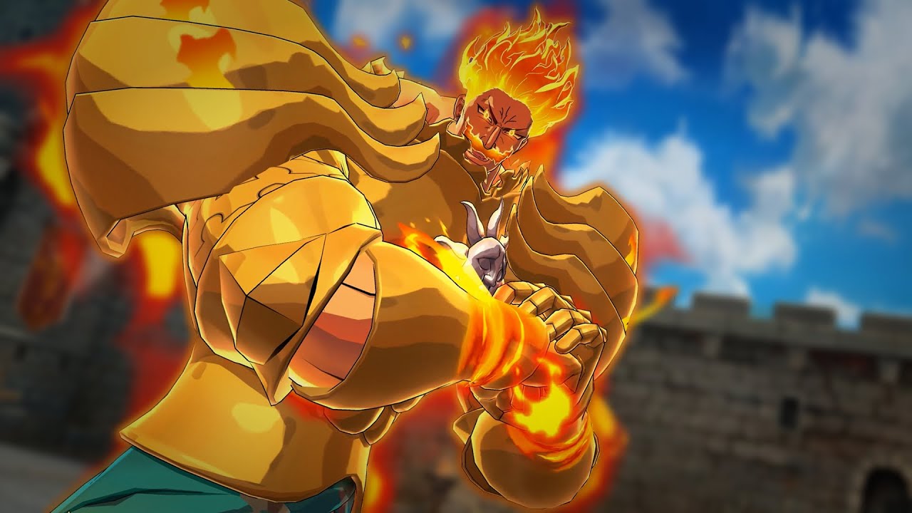 "Ultimate" Escanor Skills - Golden Sun Armor Outfit 4K - YouTube