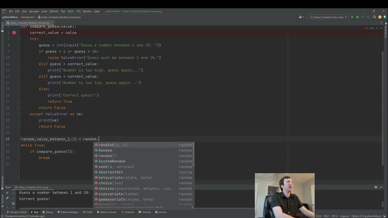 Import Libraries, Random Numbers - Python for Beginners - YouTube