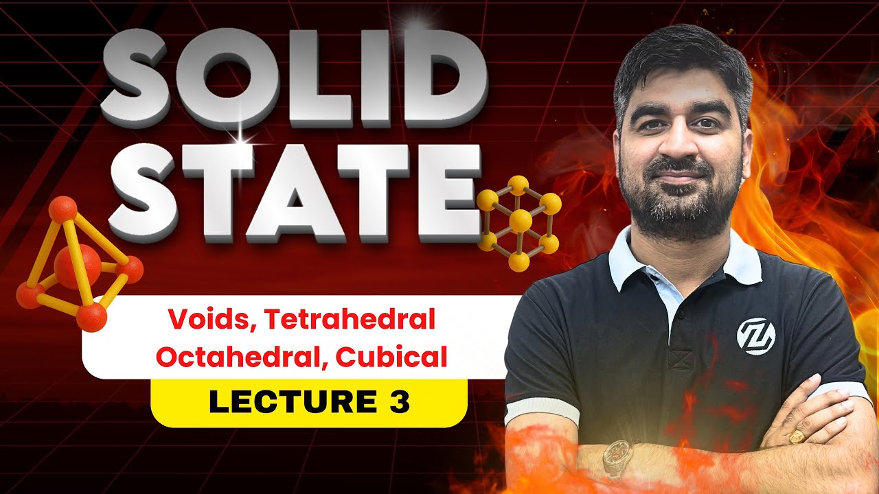 Solid State: Voids Tetrahedral Octahedral Cubical #JEEMain2026 # ...