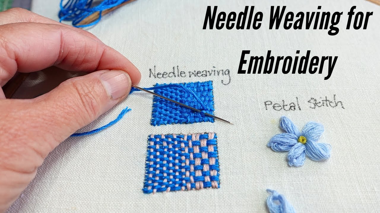 Needle Weaving: A Most Beautiful Embroidery Technique - YouTube