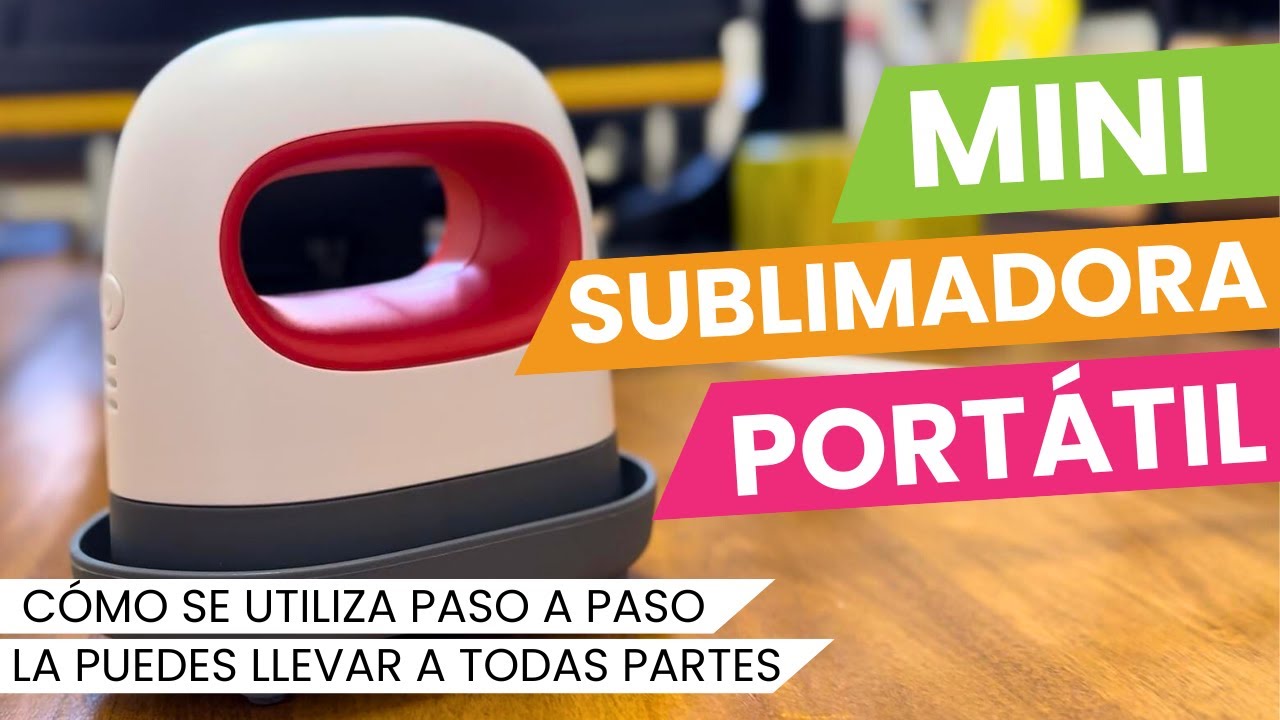 ¡MINI SUBLIMADORA PORTÁTIL! 🤯 Para llevar a todos lados 💪🏼 Rápida y ...