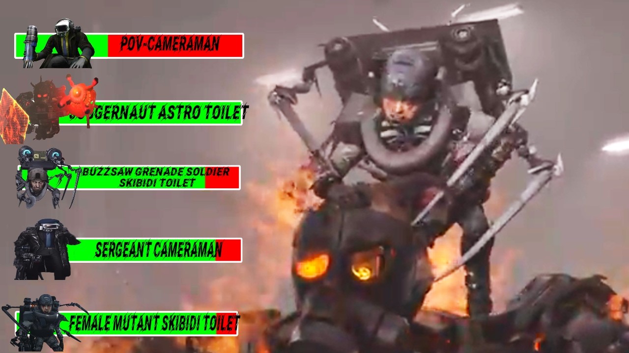 skibidi toilet 75 with healthbars Astro Toilets Gman VS upgraded titan ...