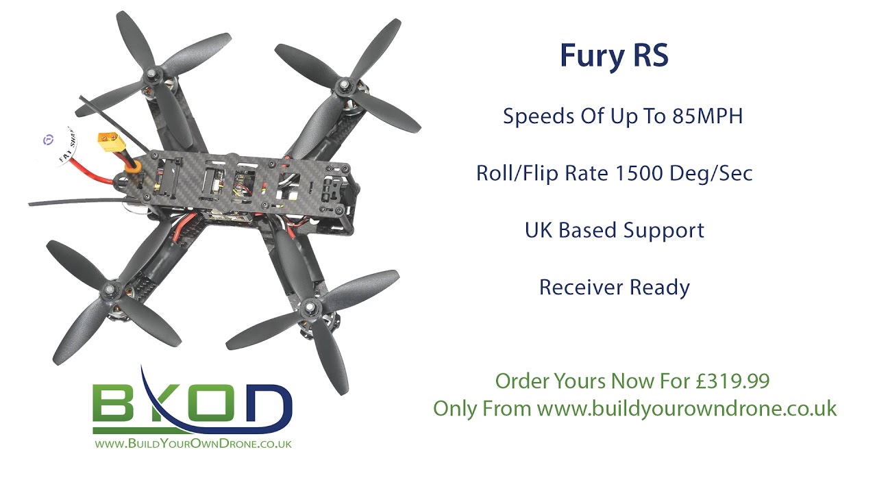 Fury RS FPV Racing Drone RTF - YouTube