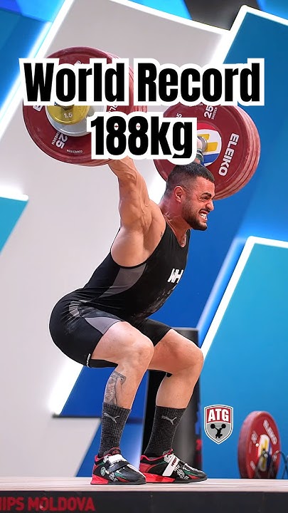 20 y/o Karlos Nasar (96kg Bulgaria) 188kg /414lbs Snatch World Record 2025 European # ...