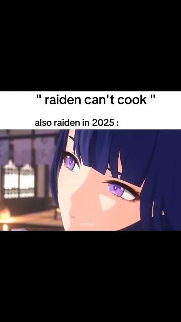Raiden Can't Cook | Genshin Impact #shorts - YouTube