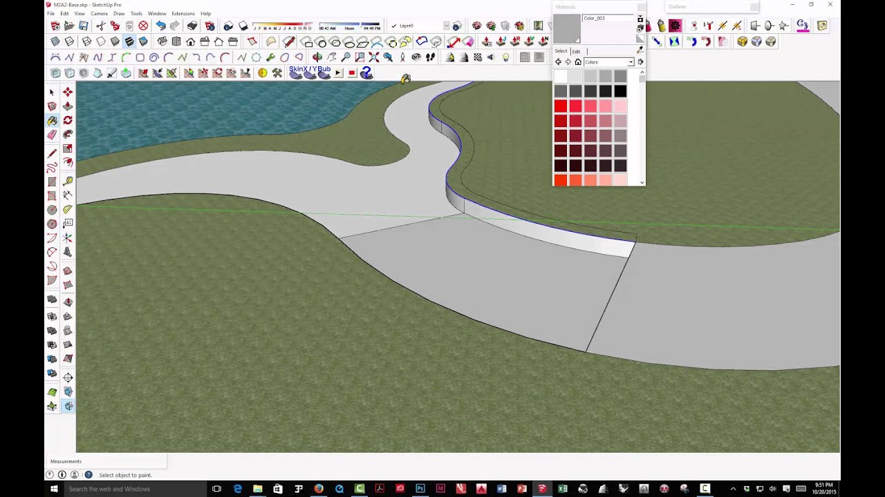 Site Modeling in SketchUp using an image - part 3 - YouTube
