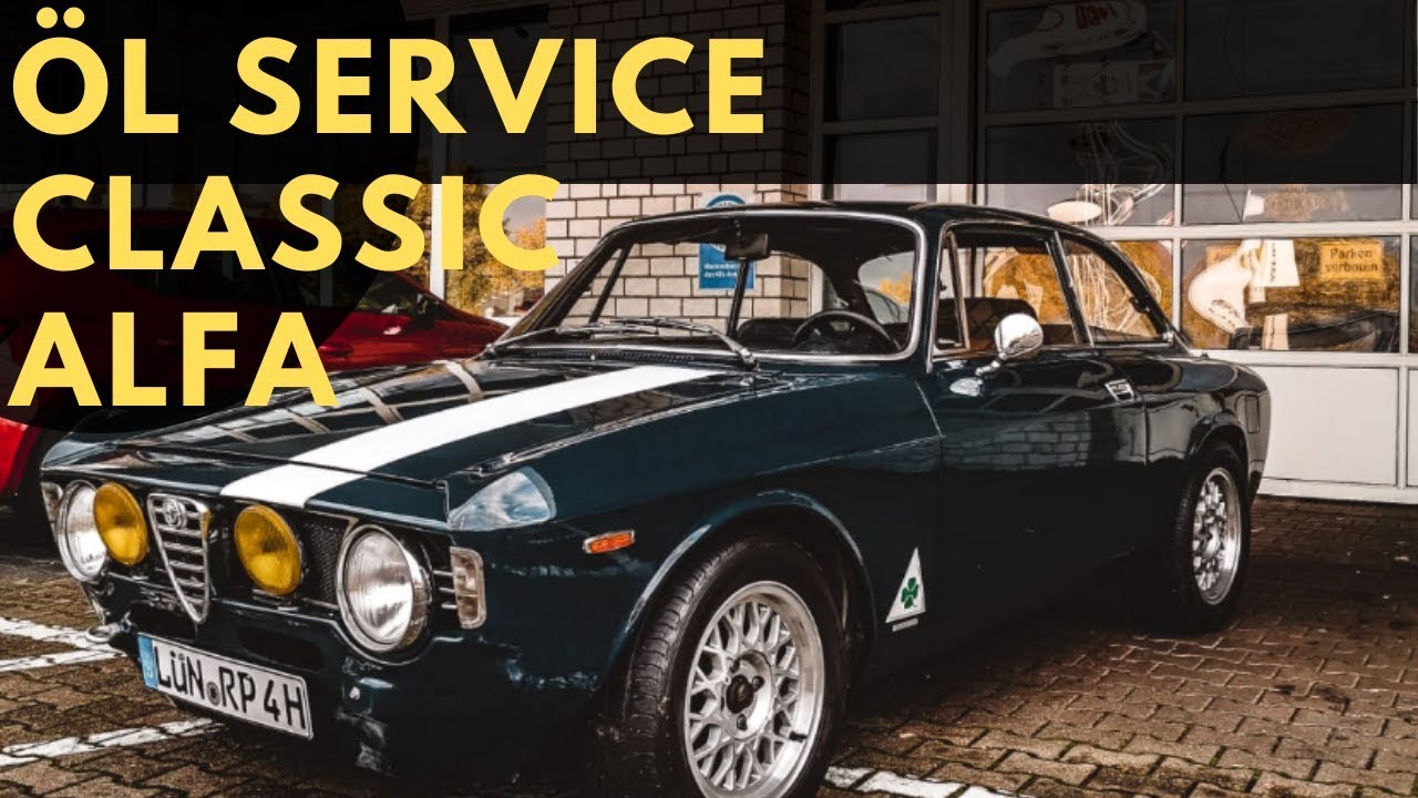 Classic Alfa Öl Service - Oil Change - YouTube