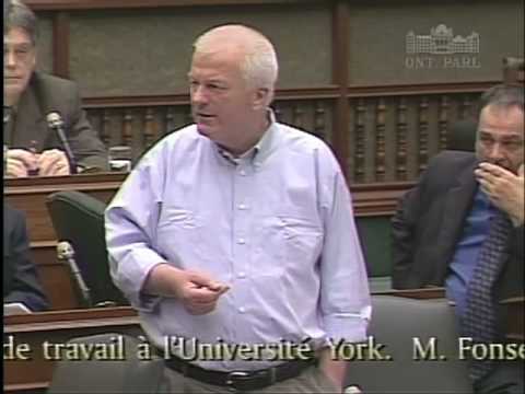 Peter Kormos words on York University Strike - YouTube