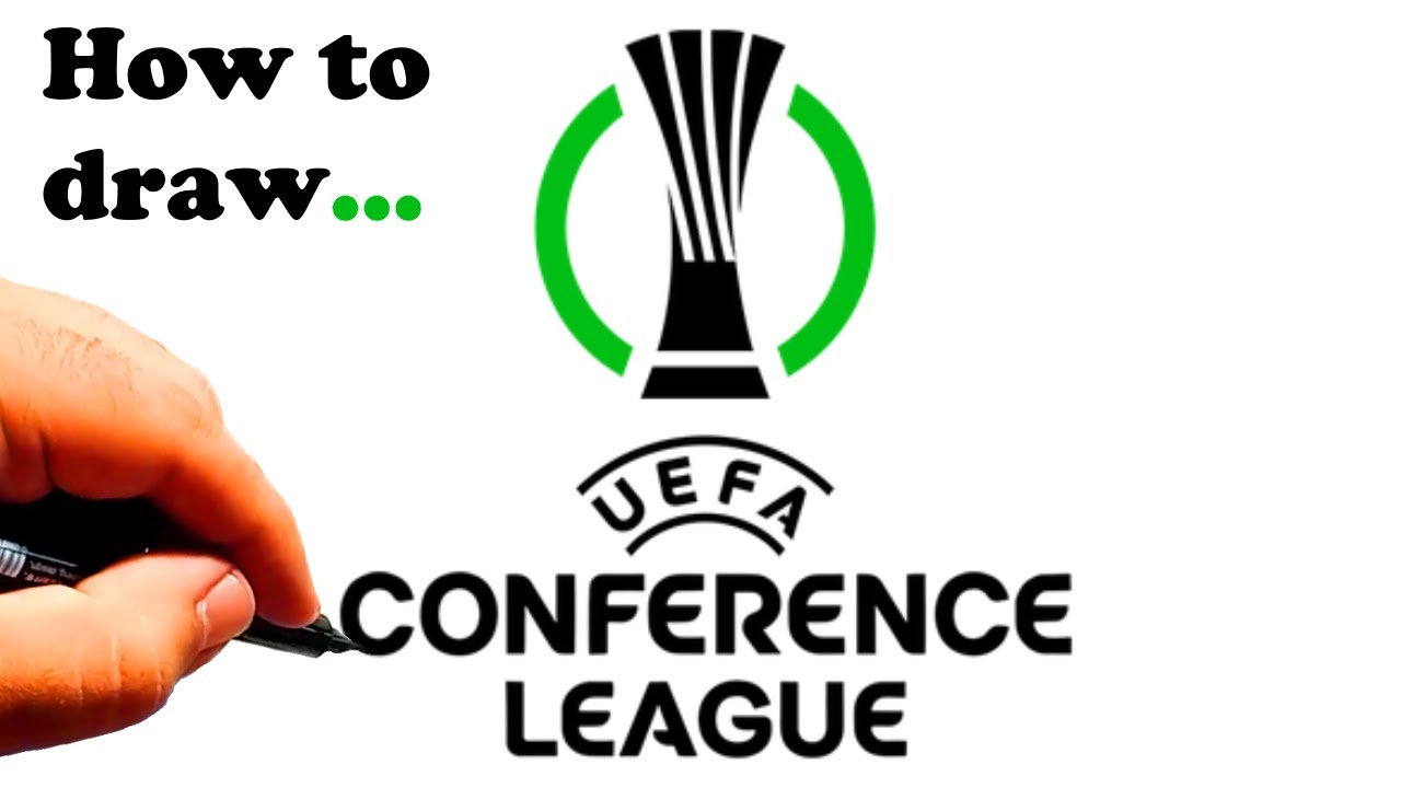 How to draw the logo of the UEFA Conference League - YouTube