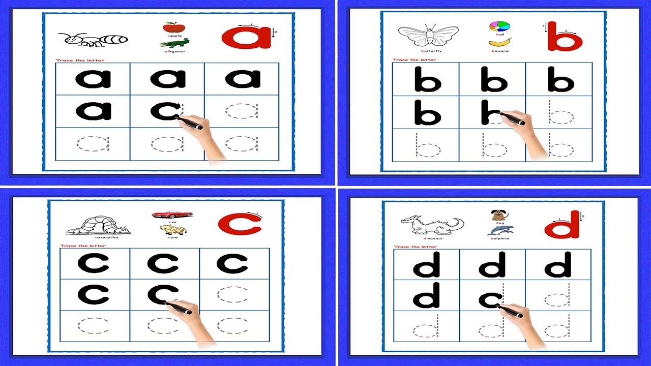 Practice Writing Letter | Tracing Letter a-z | Tracing | Kids Learning ...