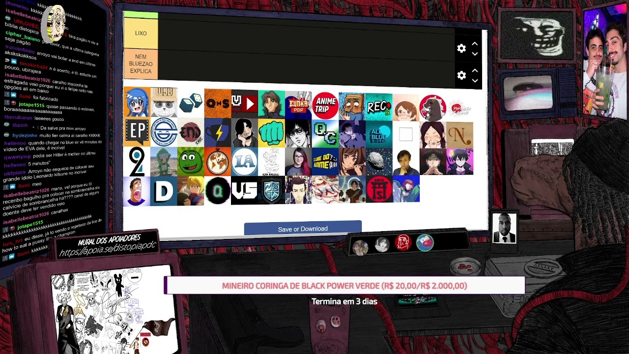 tierlist anitubers com gabriel arroyo + ENTREVISTA MIKAEL TUBER 21:00 ...