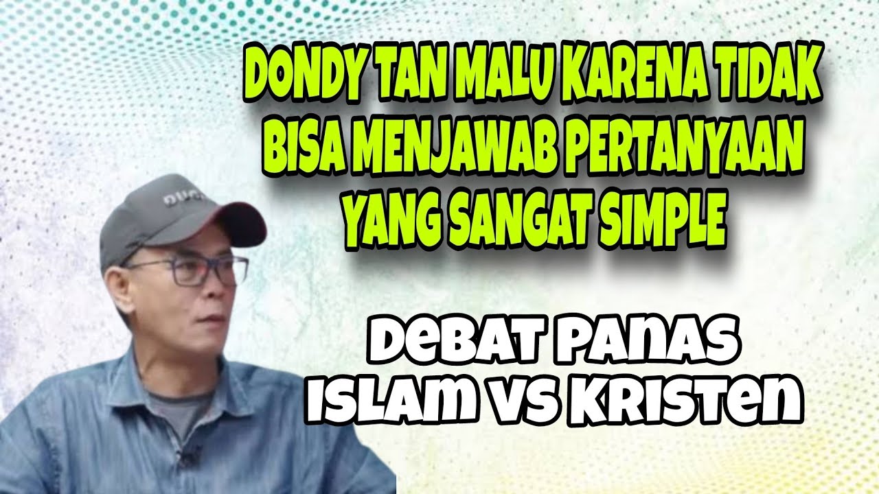 DONDY TAN MALU KARENA TIDAK BISA MENJAWAB PERTANYAAN YANG SANGAT SIMPLE ...