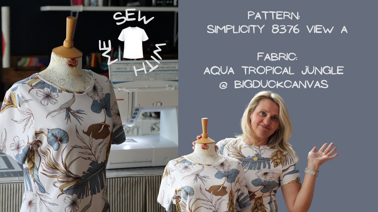 Let's sew a t-shirt together using Simplicity S8376 View A and some ...
