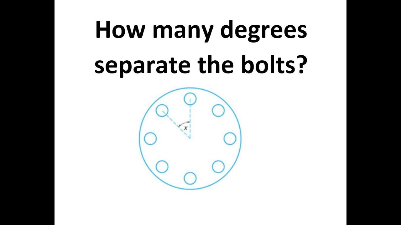 Angles Pipe Flange Example Technical Algebra - YouTube