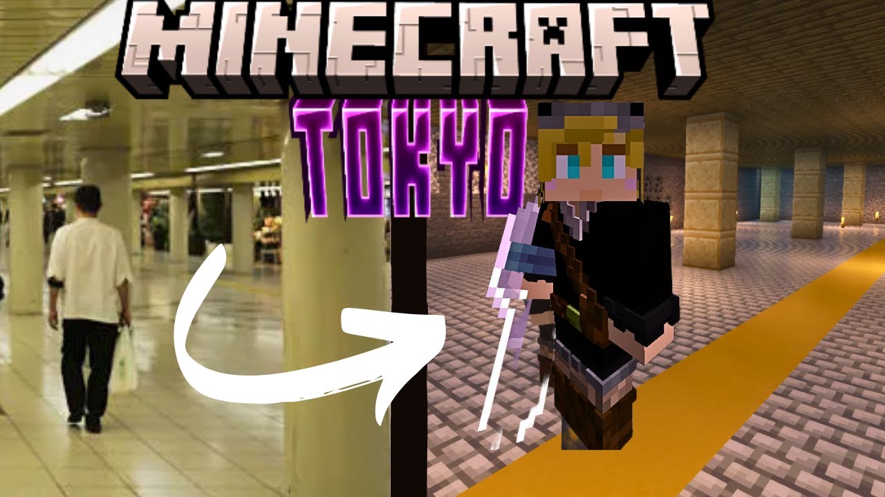 Finishing The Metro Station!!! Building Tokyo In Minecraft!!! Day 3 ...