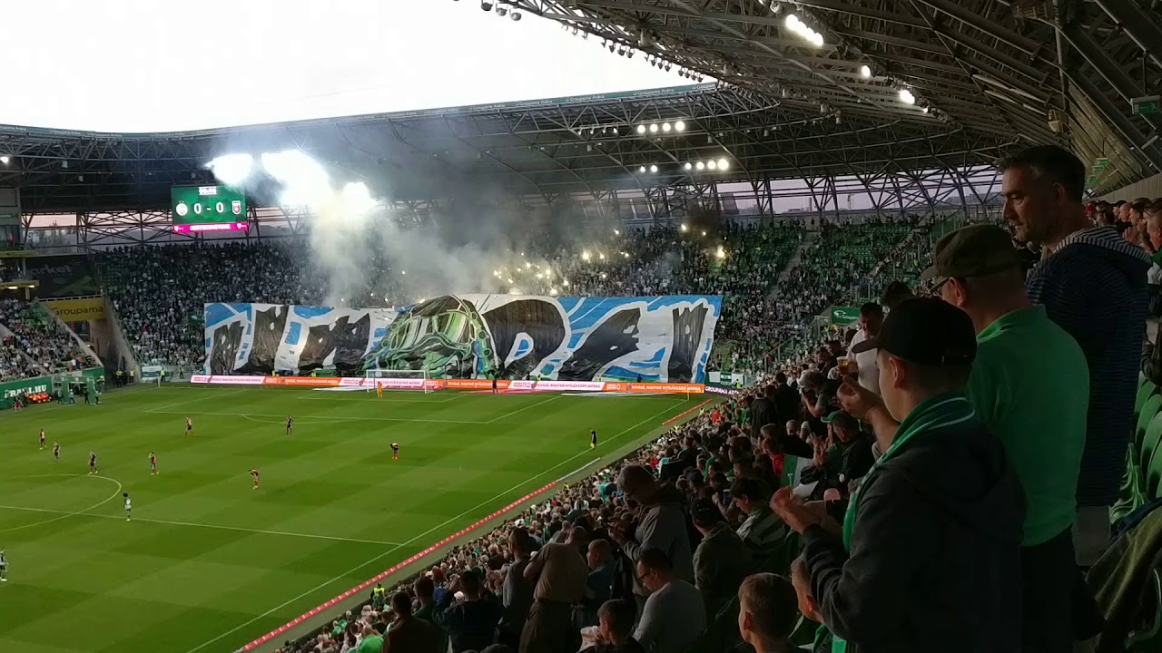 Fradi-Videoton 4:1 koreó+fradi induló (2019.04.20.) - YouTube