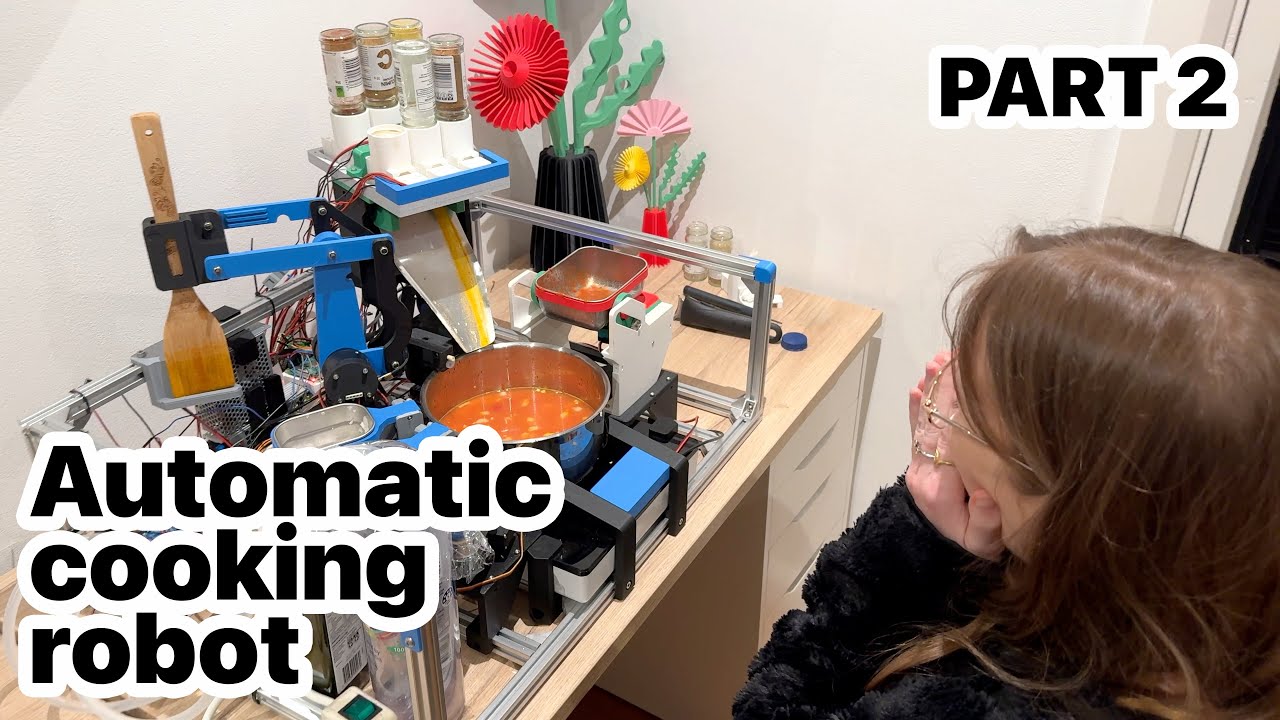 Automatic home cooking robot DIY - PART 2 - YouTube