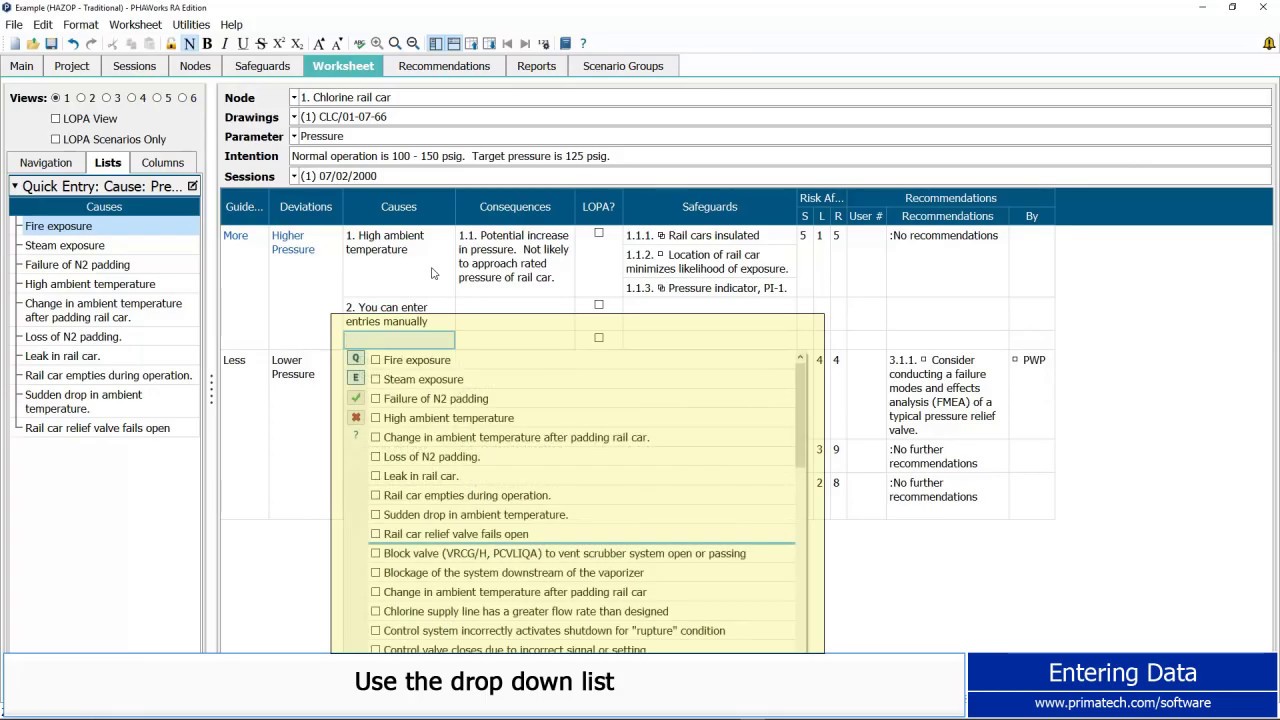 Entering Data (PHAWorks RA Edition) - YouTube