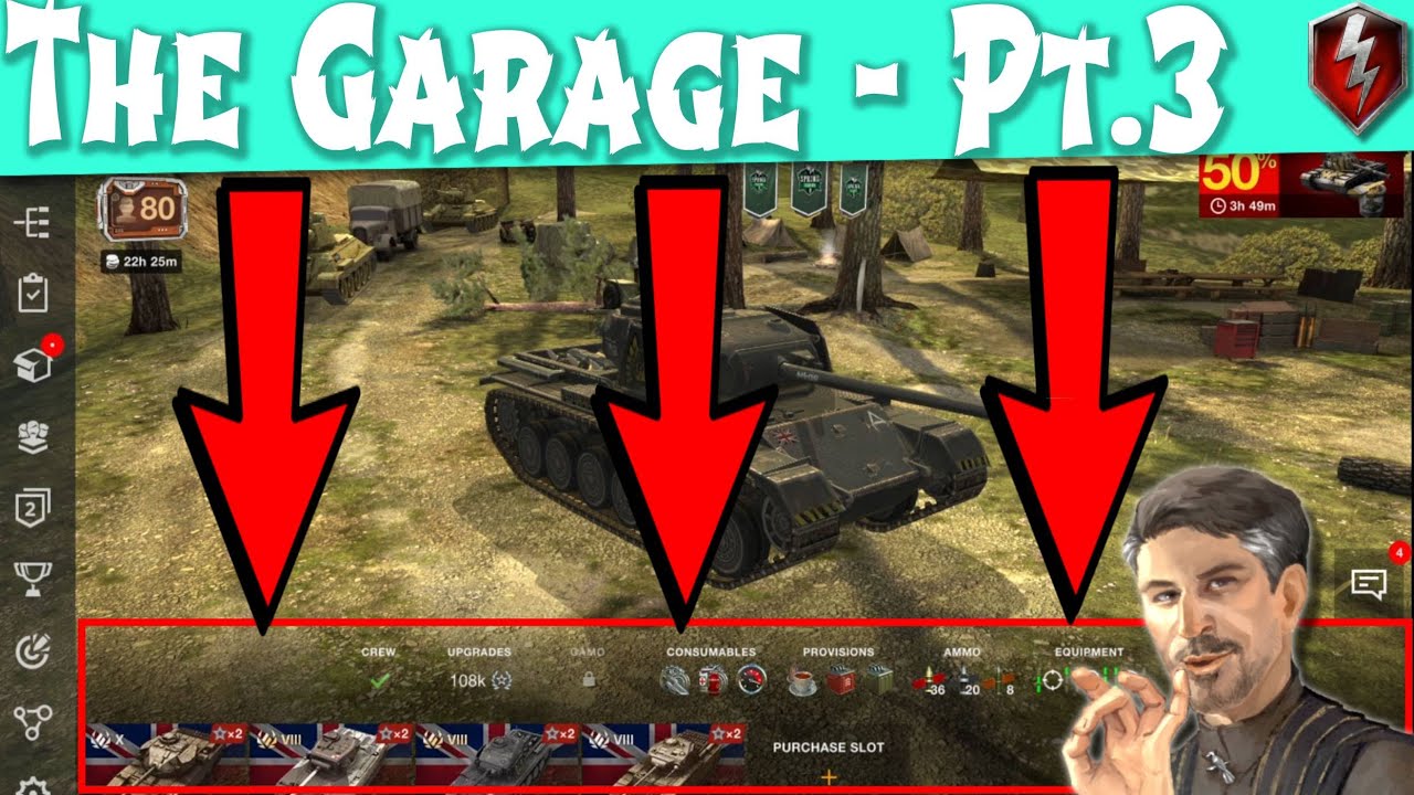 Explaining the Garage Layout Part 3 - Bottom Screen - Tanks and Setup ...