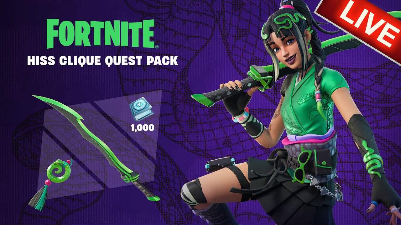 Fortnite Checking Out This Hiss Clique Pack - YouTube