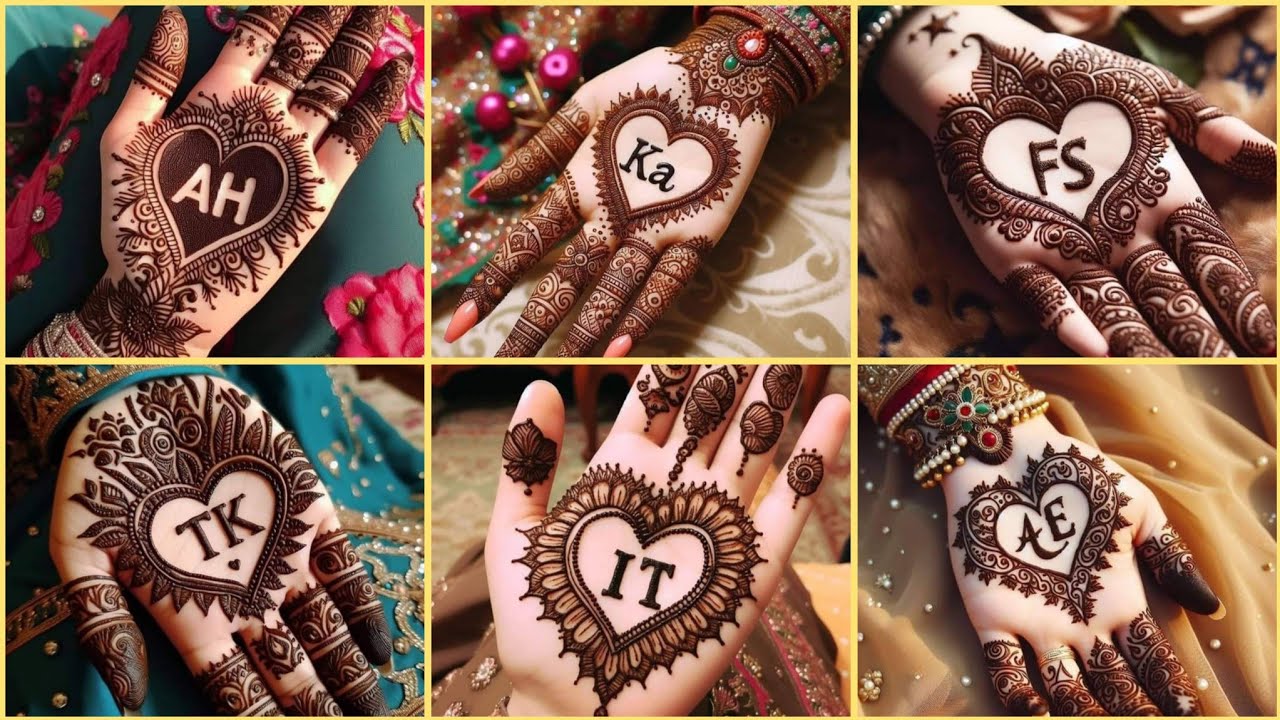 Name mehndi design for bridal Name mehndi design | Alphabet art mehndi ...