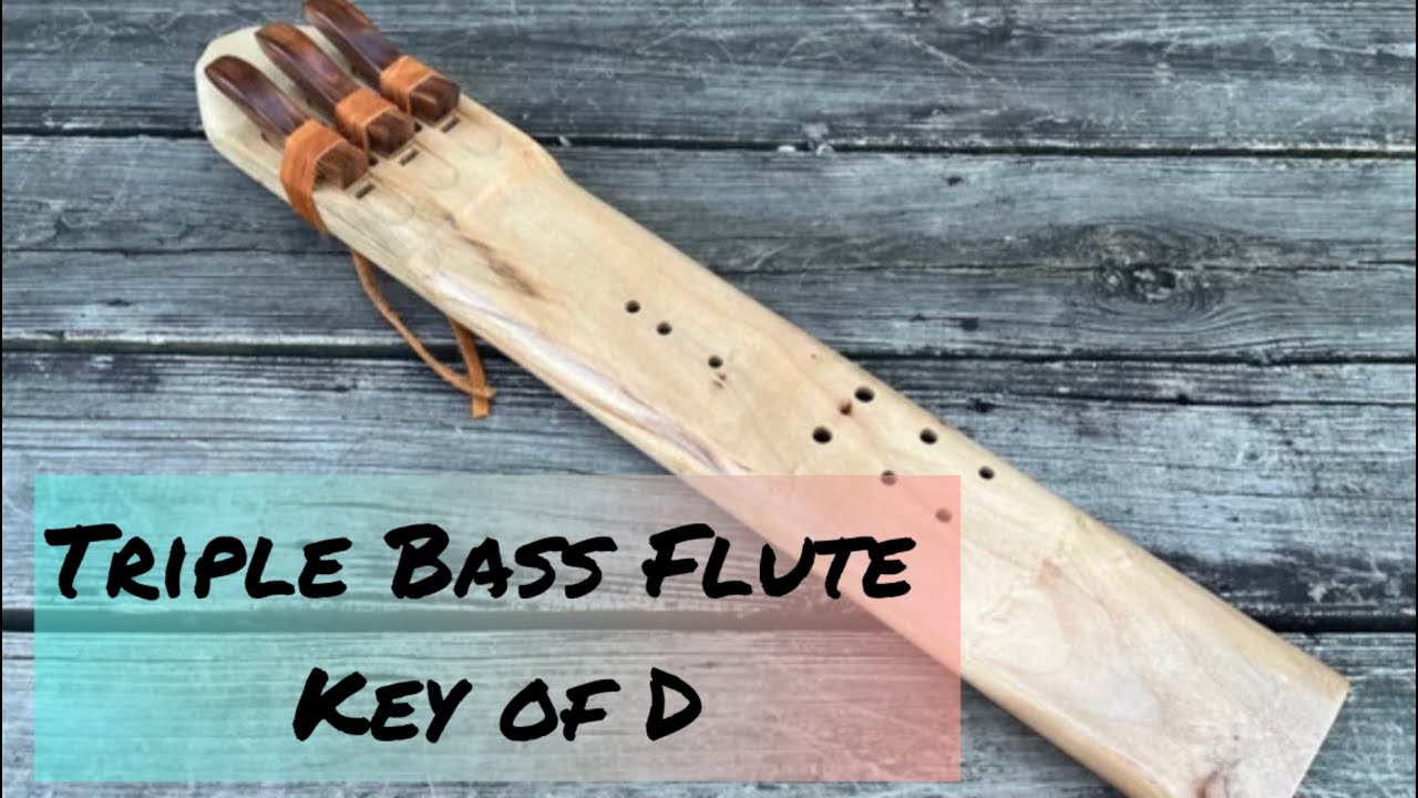 Native American Style Triple Flute Key of Bass D - Elemental Flutes ...
