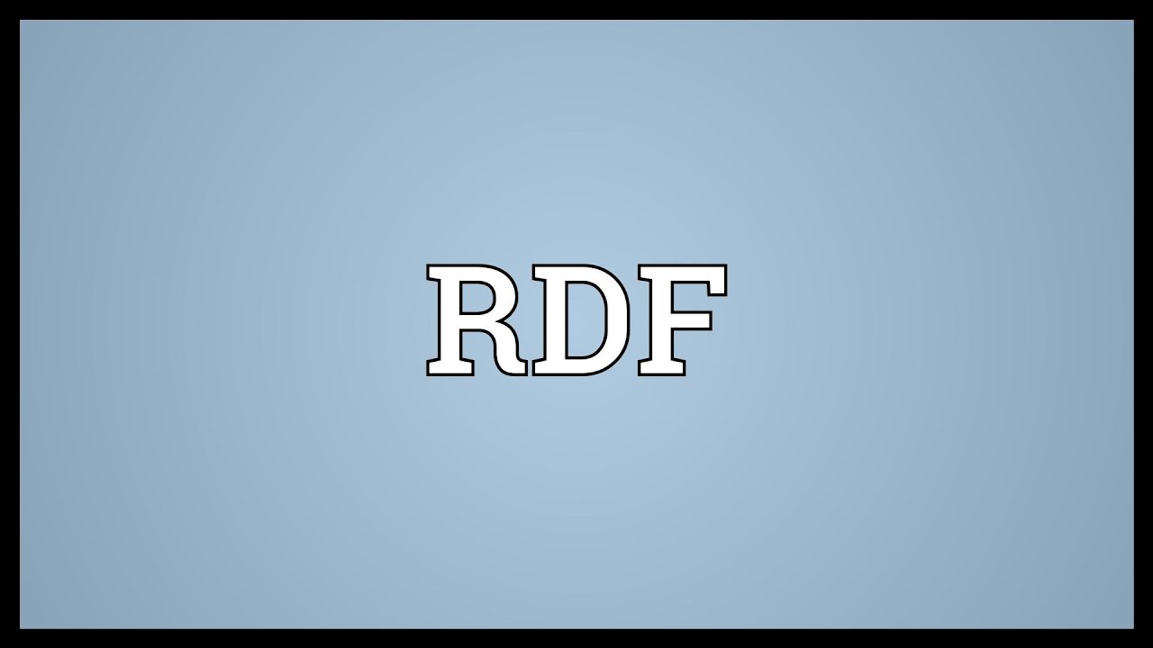 RDF Meaning - YouTube
