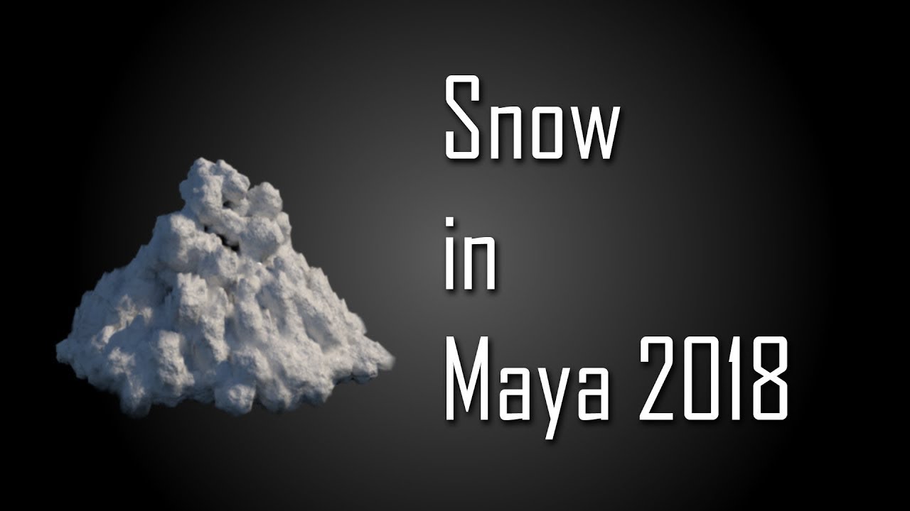 Maya 2018 tutorial : How to create Snow in Maya - YouTube