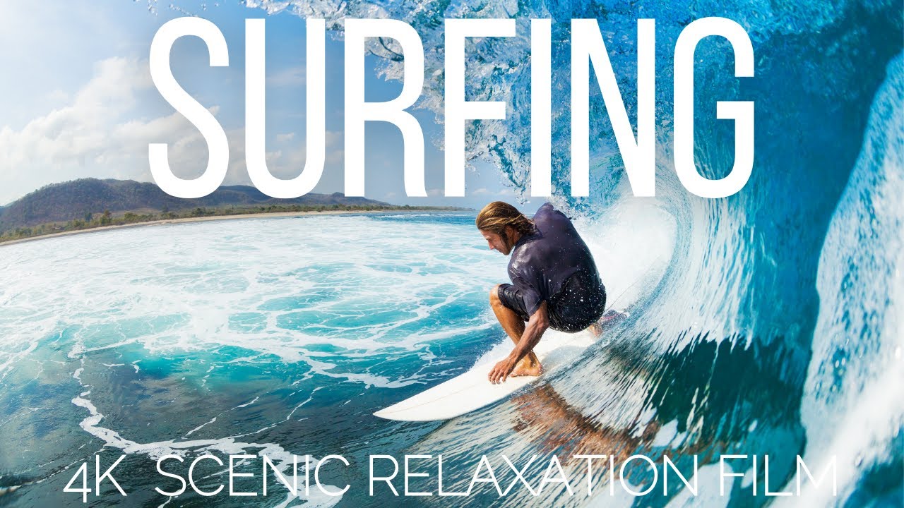 SURFING WORLD IN 4K - Surfing with Relaxing Music, Surf Tricks with Big ...