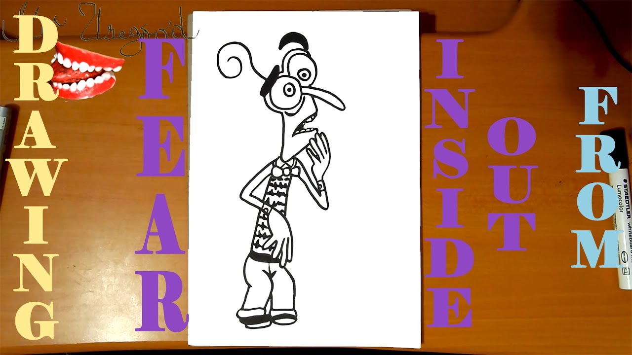 How to Draw FEAR from Inside Out Easy | #MrUsegoodART - YouTube