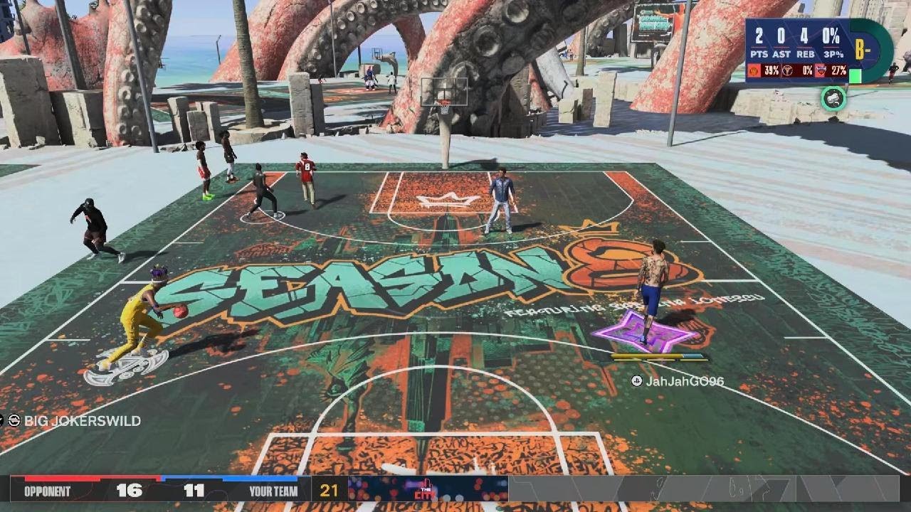 NBA 2K24 rise court 5 game streak - YouTube