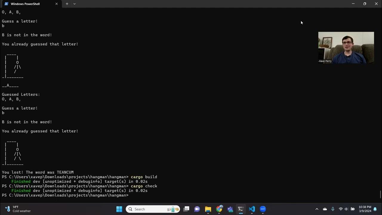 Rust - Hangman Game - YouTube
