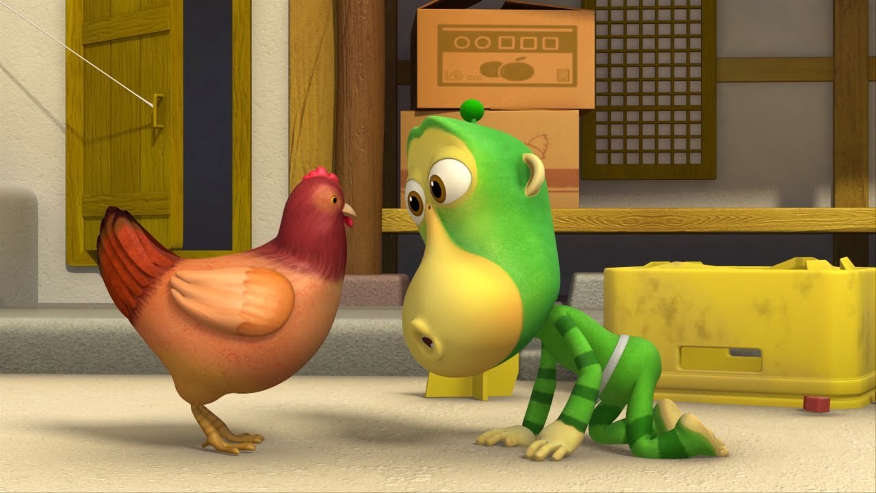 Alien Monkeys 🙈Dancing Santa - Lawnmower - Hen - Animation for Kids ...