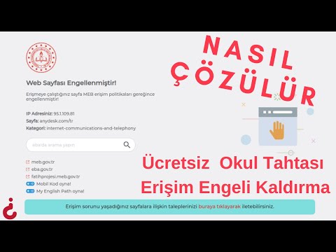 Okul Akıllı Tahtalarda  İnternet Engelini Kaldırma  (2023 !!)