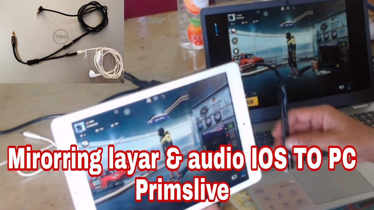 Cara mirroring layar dan audio menggunakan iPhone/ipad ke PC untuk live ...