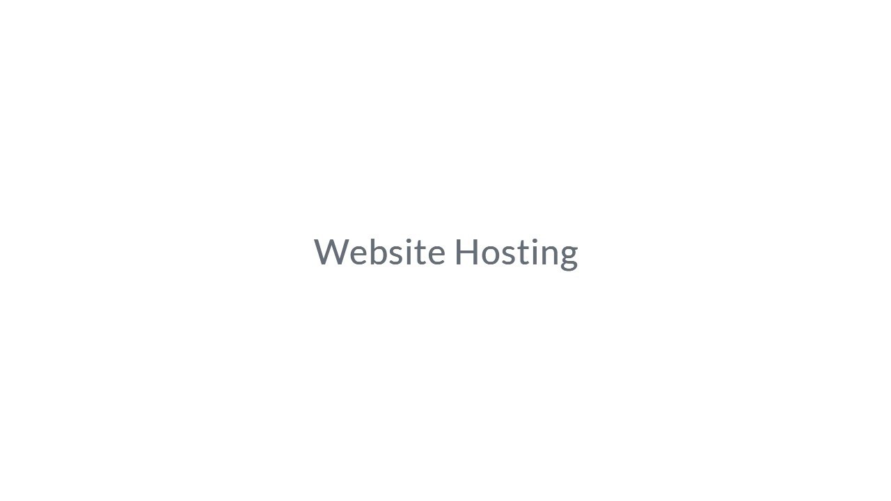 Website Hosting Web Hosting Services Free Web Hosting - YouTube