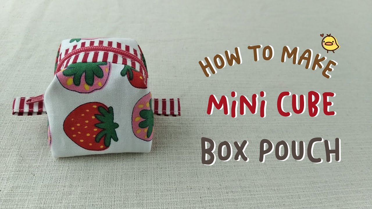 How to Make Mini Cube Box Pouch | DIY Mini Cube Box Pouch - YouTube