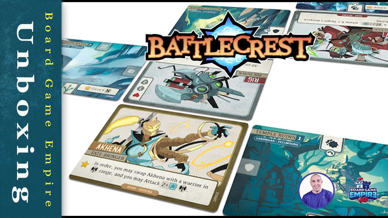 Battlecrest Fellwoods Base Game Unboxing - Button Shy Games - YouTube