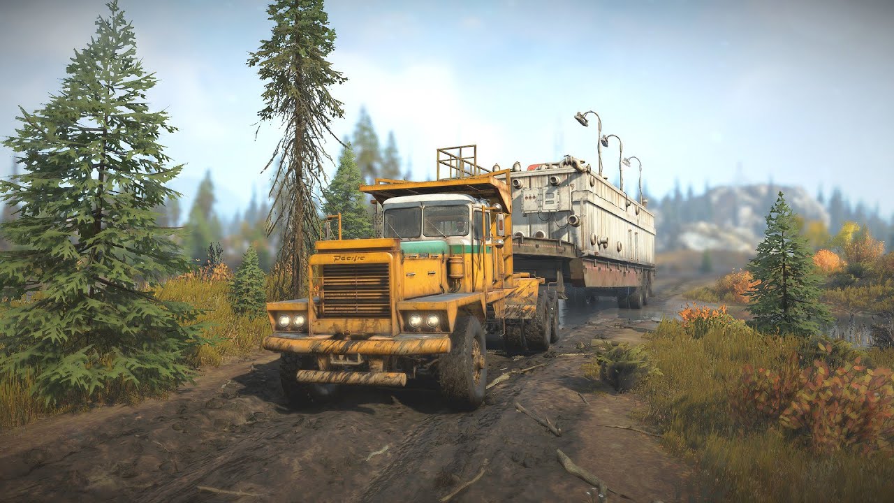 HEAVY TRUCK PACIFIC P16 | TRANSPORTING AN CONSTRUCTION RIG SEMI ...